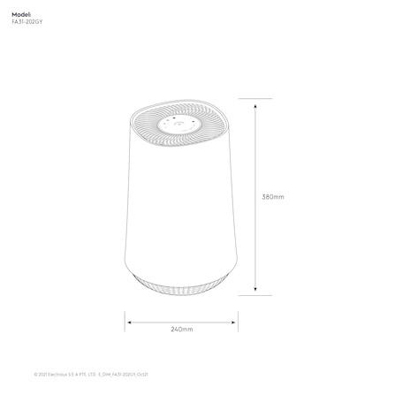 Flow A3 air purifier - FA31-202GY | Electrolux Hong Kong
