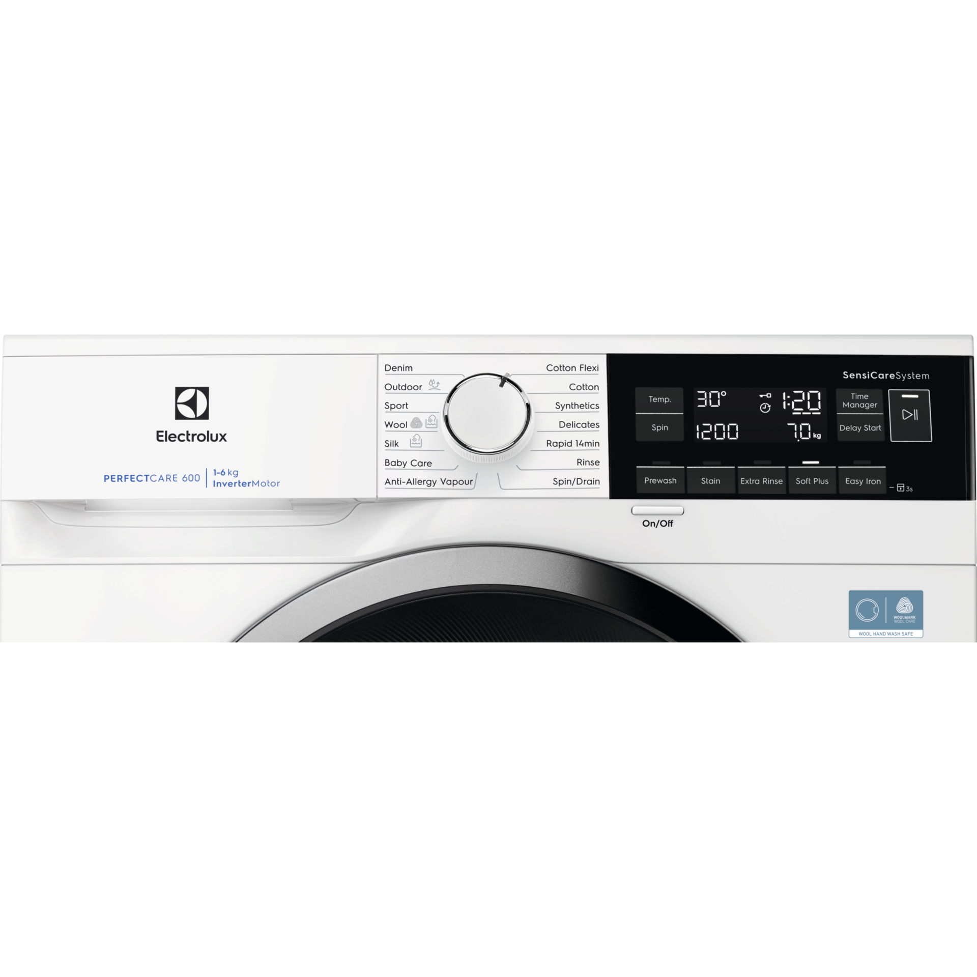6kg 12000RPM PerfectCare 600 slim front load washing machine - EW6S3626CE